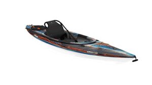 pelican argo 100xr - premium sit-in recreational kayak - lightweight one person kayak - 10 ft - cosmos