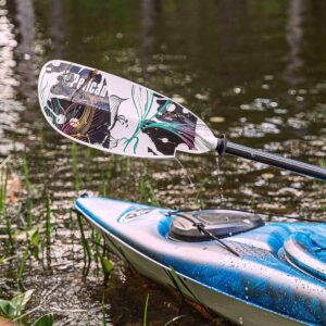 Pelican Symbiosa Kayak Paddle - Adjustable Fiberglass Shaft with Nylon Blades - Lightweight, Perfect for Kayaking - 90.5 to 94.5 in - Light Teal