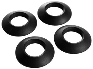 pelican set of 4 universal kayak paddle drip rings - perfect for kayak and canoe paddles - set of 4 - black