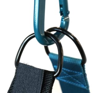 Pelican Double Kayak Storage Strap System - for Indoor and Outdoor Kayak and SUP Paddle Board Hangers - Comes with Paddle Clips - Black/Turquoise