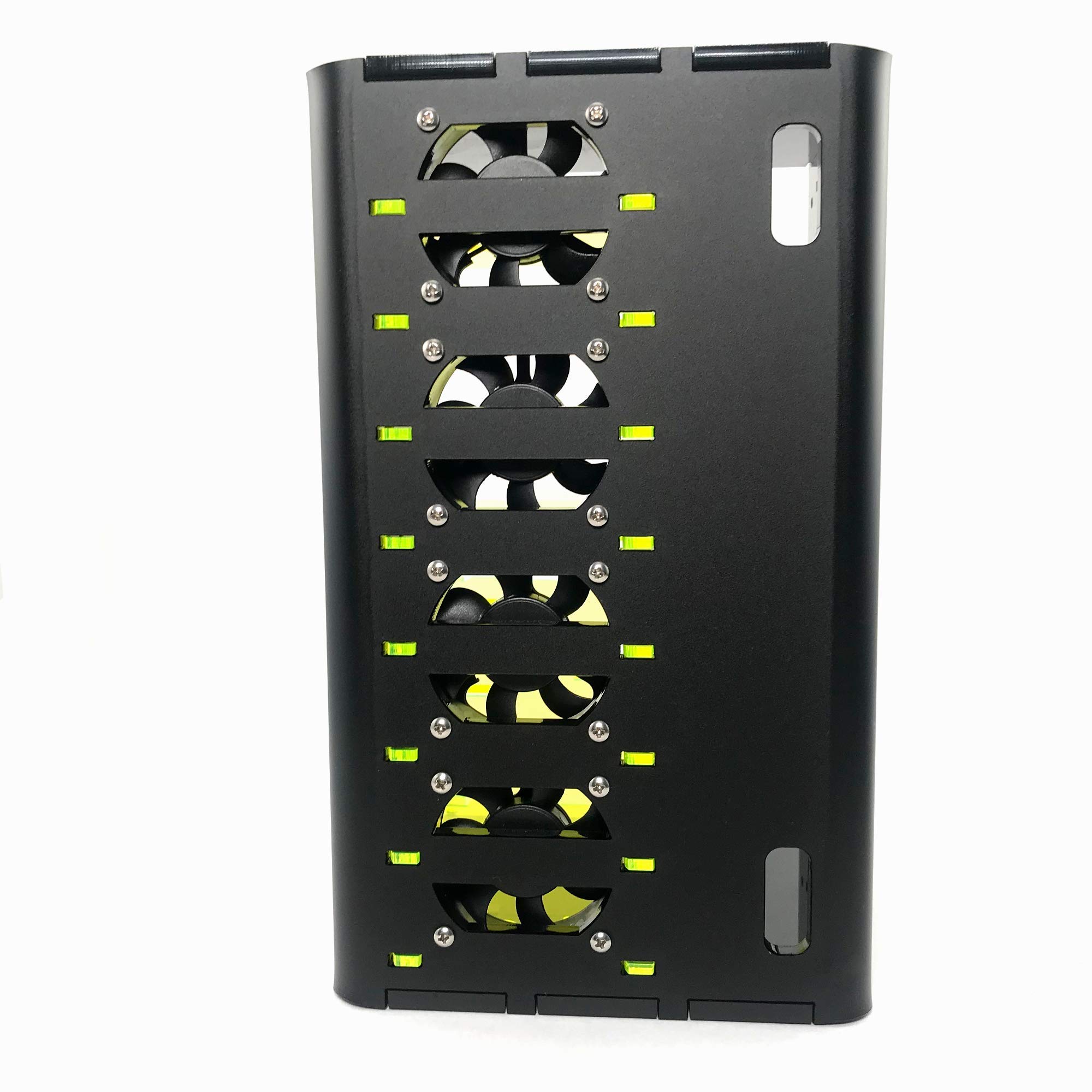 Cluster Case for Raspberry Pi5/Pi4/Pi3 and Other Single Board Computers | Cloudlet Case - Black Lime