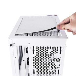 Silverstone Technology SETA A1 Rose Gold on White Premium ATX/Micro-ATX Case with Temperd Glass - SEA1GW-G