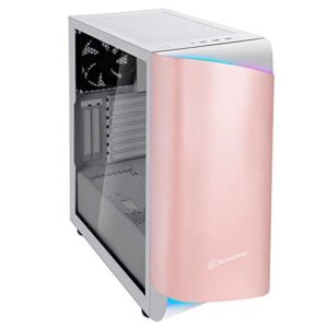 Silverstone Technology SETA A1 Rose Gold on White Premium ATX/Micro-ATX Case with Temperd Glass - SEA1GW-G