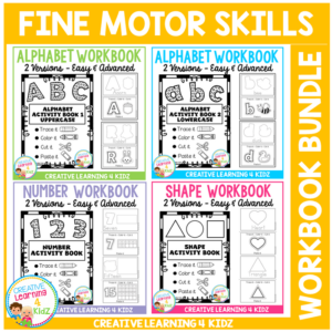 fine motor skills activity workbook bundle