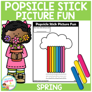 popsicle stick picture fun spring