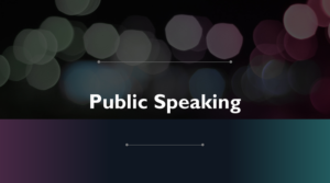 public speaking