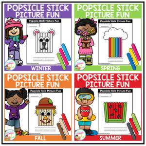 popsicle stick picture fun seasons bundle