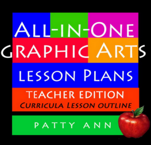 graphic arts design lesson plans all-in-one complete curricula outline book *use as project handouts or present overhead!