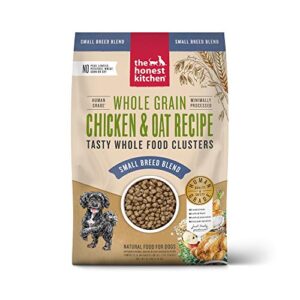 the honest kitchen whole food clusters small breed whole grain chicken dry dog food, 10 lb bag