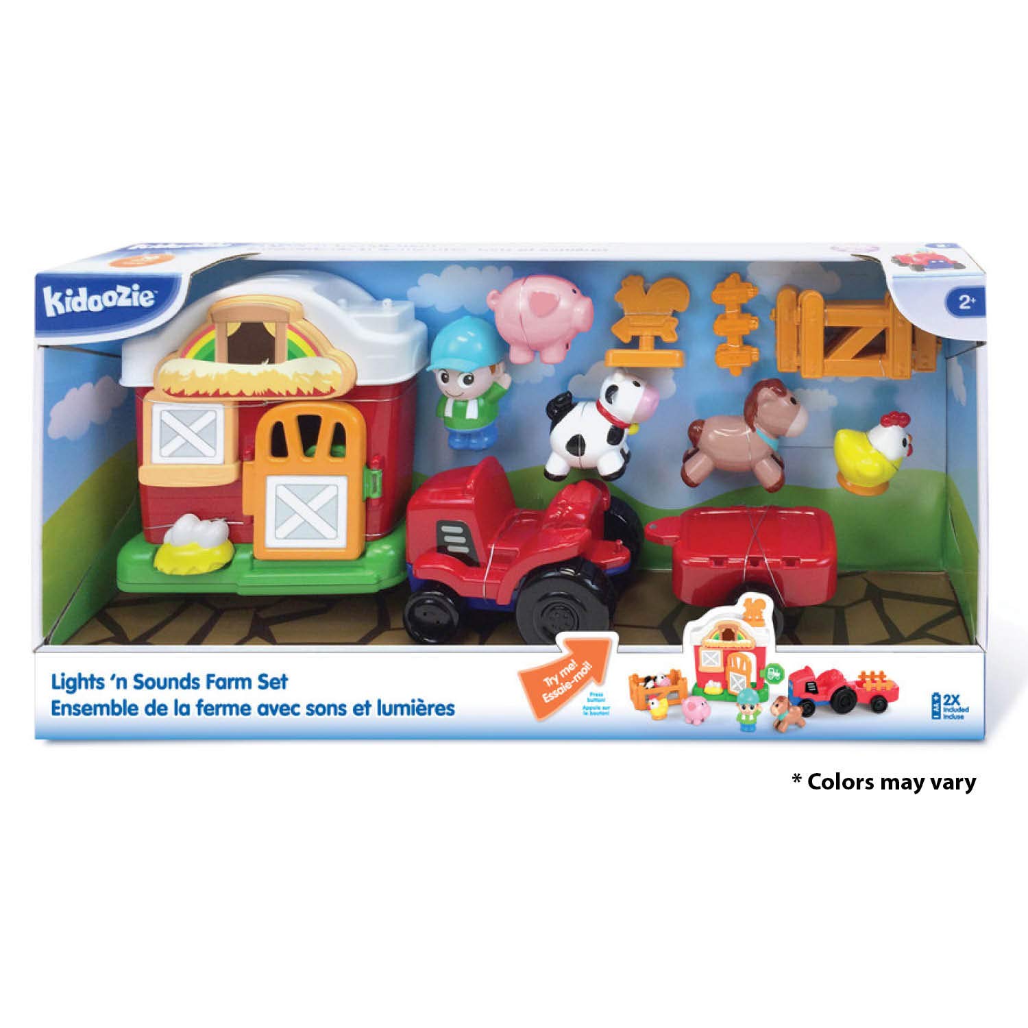 Kidoozie Lights 'n Sounds Farm Set - Playset Activity Toy for Children Ages 2 Years and Older (G02591)