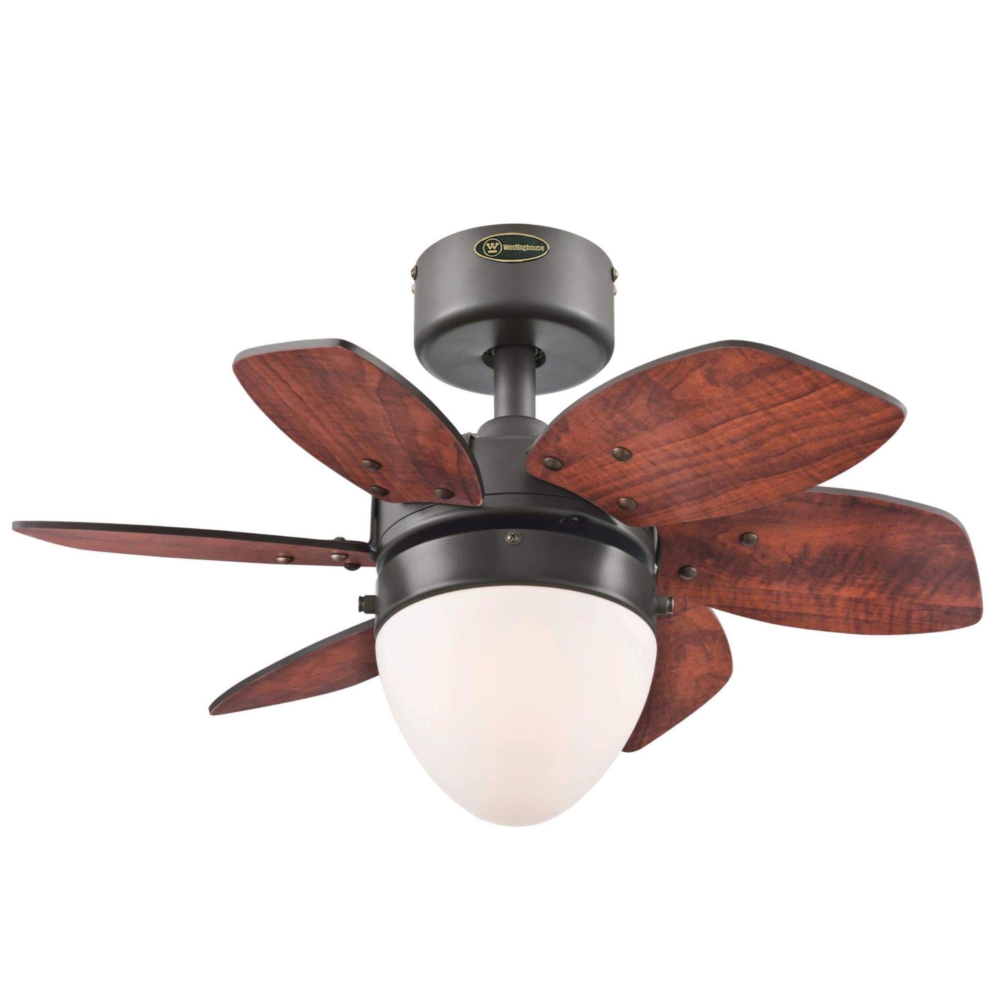 Westinghouse 7232800 Origami Indoor Ceiling Fan with Light, 24 Inch, Espresso