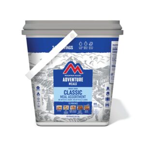 mountain house classic bucket | freeze dried backpacking & camping food | 24 servings