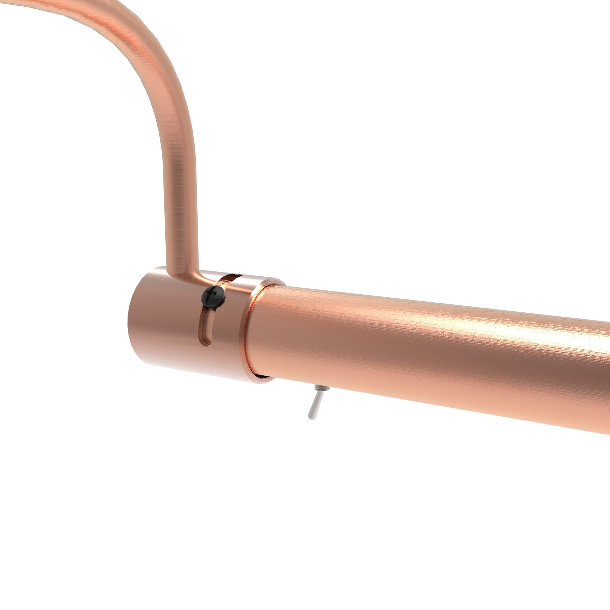 Cocoweb 43" Tru-Slim LED Picture Light in Rose Gold with Non-Dimmable Hardwire Kit with Remote