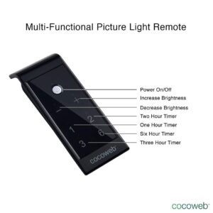 Cocoweb 43" Tru-Slim LED Picture Light in Rose Gold with Non-Dimmable Hardwire Kit with Remote