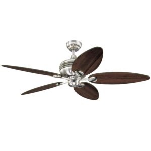 Westinghouse 7223100 Xavier II Indoor Ceiling Fan with Light, 52 Inch, Brushed Nickel