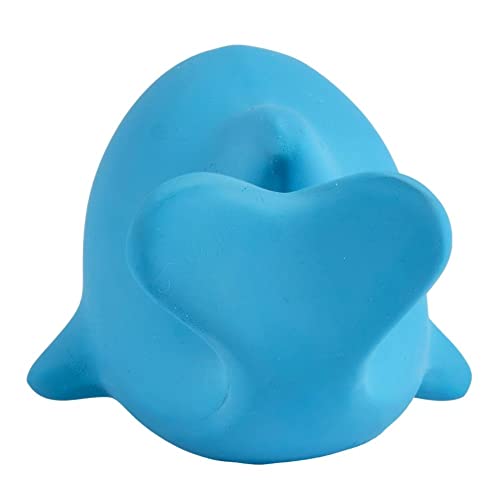 Tikiri Toys Ocean Buddies Dolphin Natural Rubber Rattle (Blue)