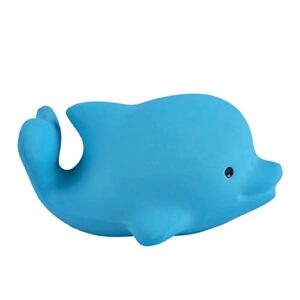 Tikiri Toys Ocean Buddies Dolphin Natural Rubber Rattle (Blue)