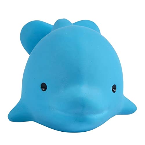 Tikiri Toys Ocean Buddies Dolphin Natural Rubber Rattle (Blue)