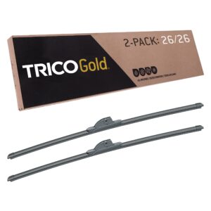 trico gold™ (18-2626) 26 & 26 inch pack of 2 automotive replacement windshield wiper blades for my car super premium all weather beam blade for select vehicle models