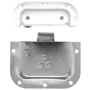 Seismic Audio - SARHW43 - Mid-Size Recessed Spring Loaded Butterfly Latch for PA DJ Rack Road Case Stainless