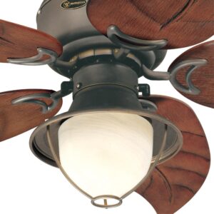 Westinghouse Lighting 7236200 Oasis Indoor/Outdoor Ceiling Fan with Light, 48 Inch, Oil Rubbed Bronze