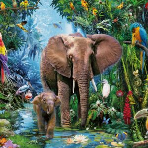 Ravensburger 12901 Safari Animals 150 Piece Puzzle for Kids - Every Piece is Unique, Pieces Fit Together Perfectly