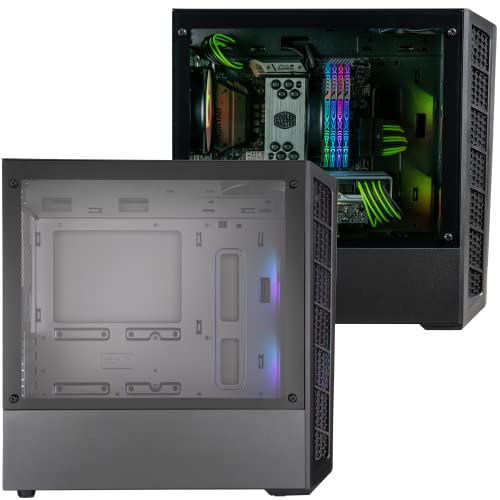 Cooler Master MasterBox MB311L ARGB Airflow Micro-ATX Tower with Dual ARGB Fans, Fine Mesh Front Panel, Mesh Intake Vents, Tempered Glass Side Panel & ARGB Lighting System