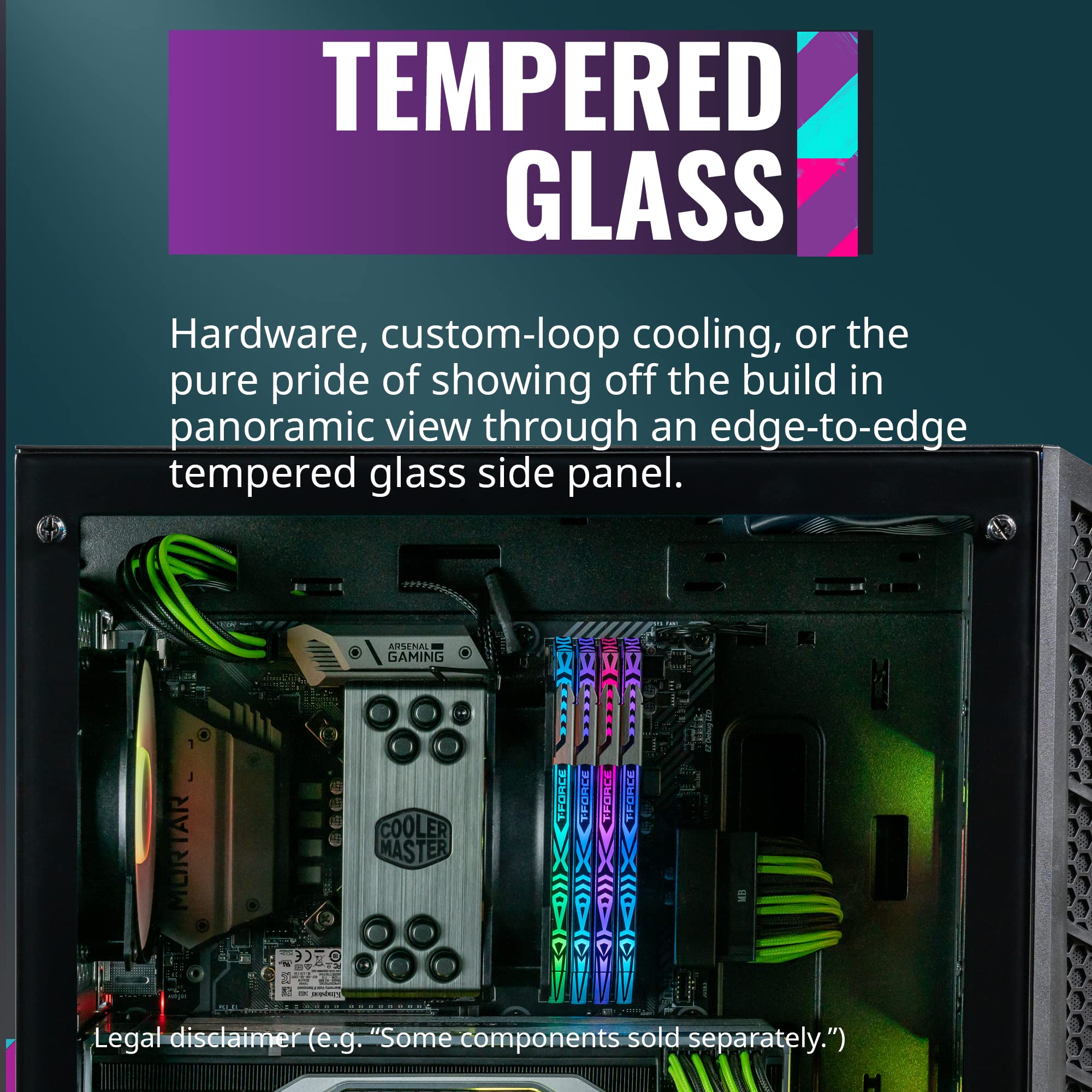 Cooler Master MasterBox MB311L ARGB Airflow Micro-ATX Tower with Dual ARGB Fans, Fine Mesh Front Panel, Mesh Intake Vents, Tempered Glass Side Panel & ARGB Lighting System