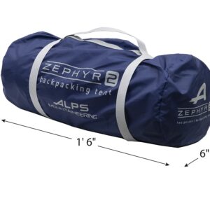 ALPS Mountaineering Zephyr 2-Person Tent - Gray/Navy