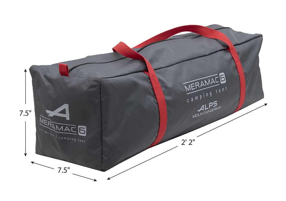 ALPS Mountaineering Meramac 6-Person Tent - Gray/Red