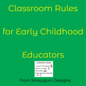 classroom rules printable for early childhood educators