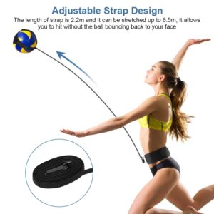 YHG Volleyball Training Equipment Aid with Waist Strap, Volleyball Training Belt Volleyball Rebounder for Solo Practice of Arm Swing Rotations, Serving, Spiking and Hitting