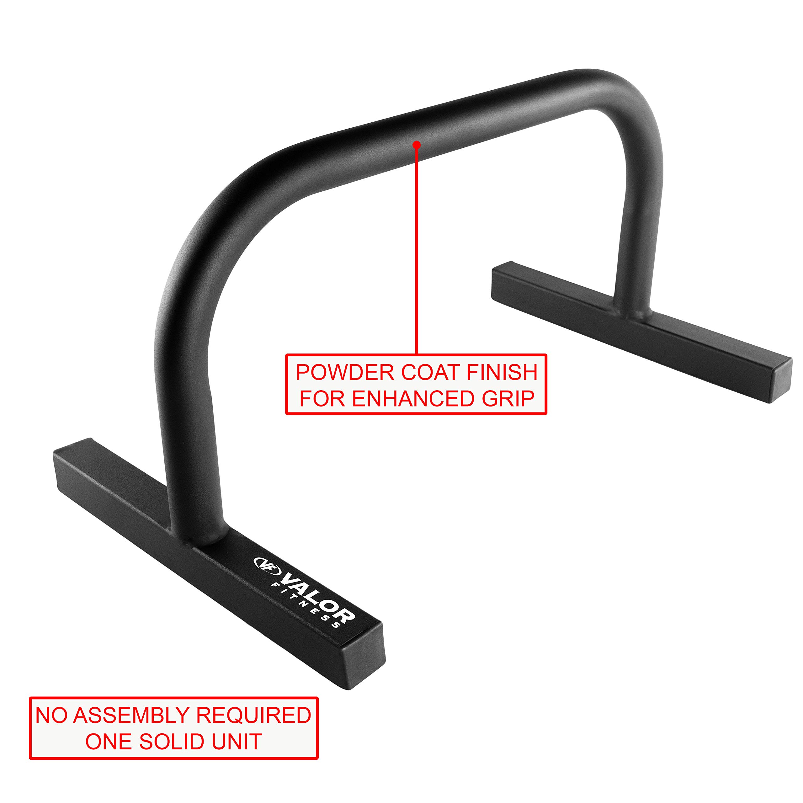 Valor Fitness Gymnastic Parallette Bars - Training Dip Bars Push Up Stands - Build Core Body Weight Strength Balance Equipment -PR-LT