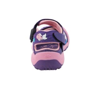 Gold Pigeon Shoes Magnetic Closure Kids Closed Toe Sandals for Girl: 7610 Purple Pink, EU31 (Little Kid Size 1-1.5)