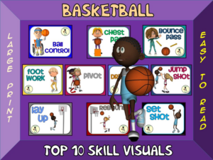 basketball- top 10 skill visuals- simple large print design