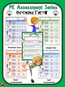 pe assessment series: overhand throw- 4 versions