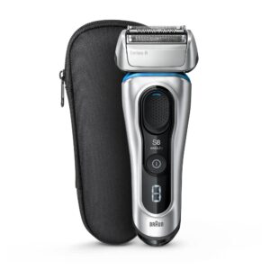 braun 8 series 8330s wet & dry, rechargeable, cordless shaver/shaver with beard density readout