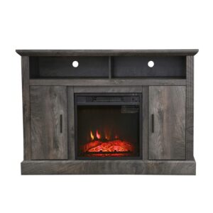 PatioFestival Electric Fireplace TV Stand Entertainment Center Corner Fire Place Heaters Tv Console with Generic Rustic Furniture for TVs up to 42" Wide, Rustic