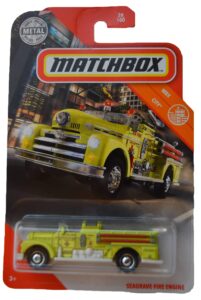 matchbox city seagrave fire engine 26/100, neon green