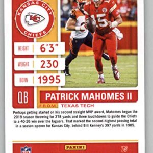 2019 Panini Contenders NFL Season Ticket Football #39 Patrick Mahomes II Kansas City Chiefs Official NFL Trading Card From Panini America