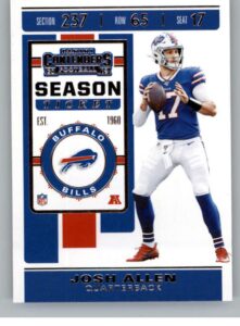 2019 panini contenders nfl season ticket football #3 josh allen buffalo bills official nfl trading card from panini america