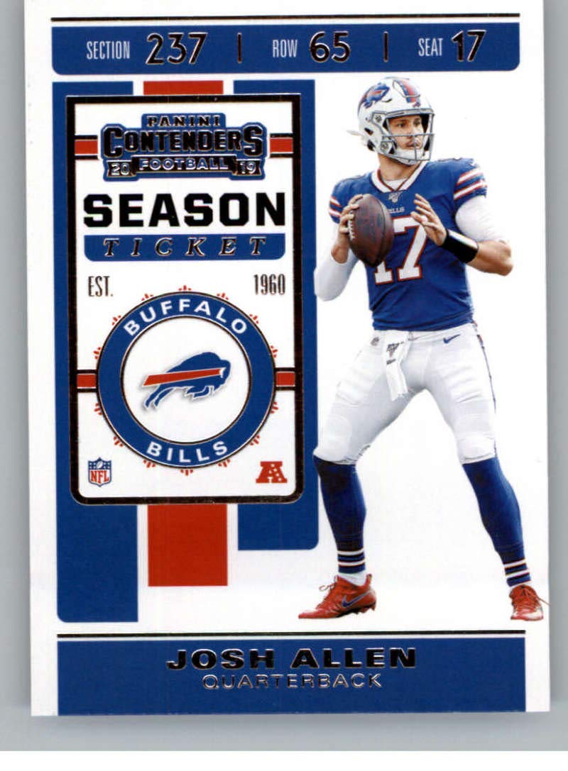 2019 Panini Contenders NFL Season Ticket Football #3 Josh Allen Buffalo Bills Official NFL Trading Card From Panini America