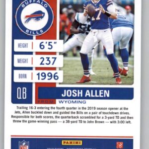 2019 Panini Contenders NFL Season Ticket Football #3 Josh Allen Buffalo Bills Official NFL Trading Card From Panini America