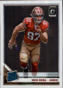 2019 donruss optic #168 nick bosa rc rookie san francisco 49ers nfl football trading card