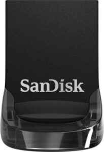 sandisk 512gb ultra fit usb 3.2 flash drive - sdcz430-512g-g46, black