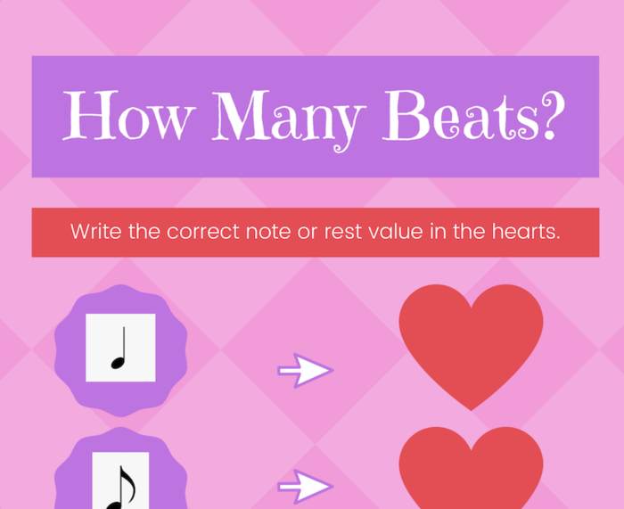 How Many Beats? Heart Themed 4 pack