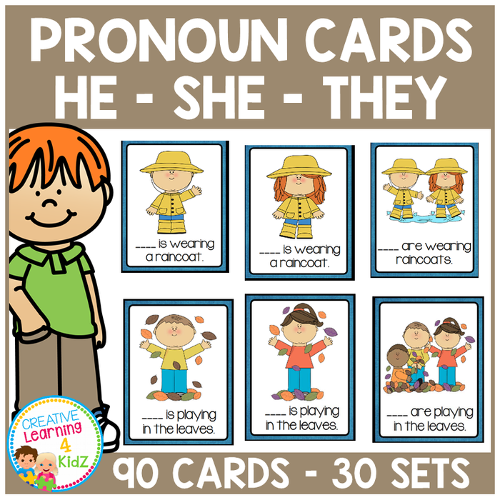 Pronoun Game Cards