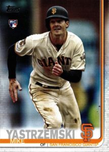 2019 topps update baseball #us245 mike yastrzemski rookie card