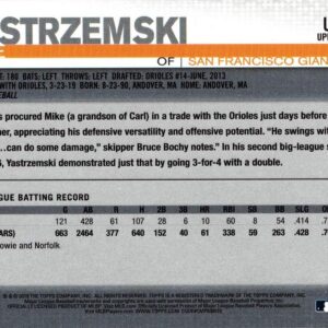 2019 Topps Update Baseball #US245 Mike Yastrzemski Rookie Card