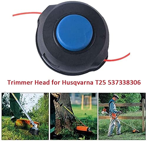 YANYING T25 Tap Trimmer Advance Head, Curved and Straight Shafts,Black for 966674401 Husqvarna 122L 124C 124L 125C 125L 128C 128CD 128L 128R 223L 223R 322C 322L 323C 325C 326CX Weed Eater,Bump Feed